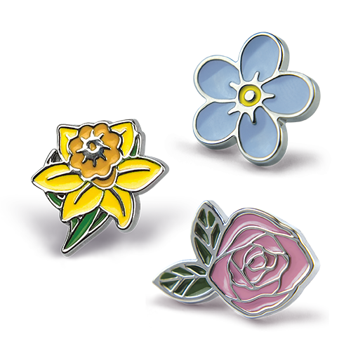 In Memory Pins - Tribute To Loved Ones' Memory